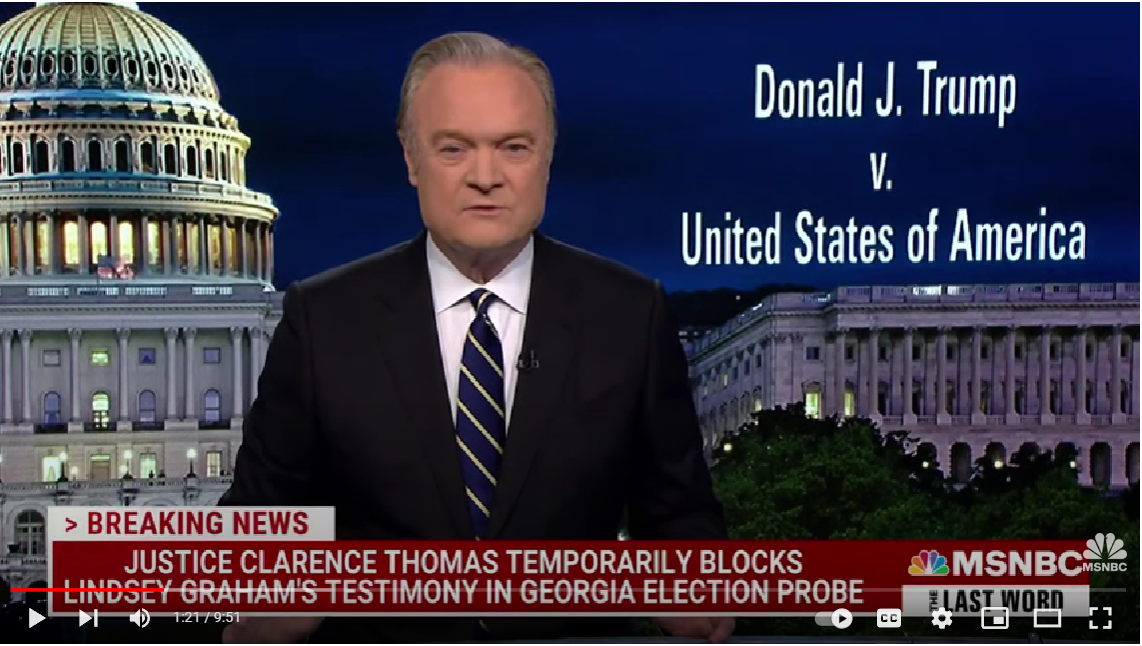 Lawrence: A Supreme Court Justice Violated The Law In Plain Sight Today ...