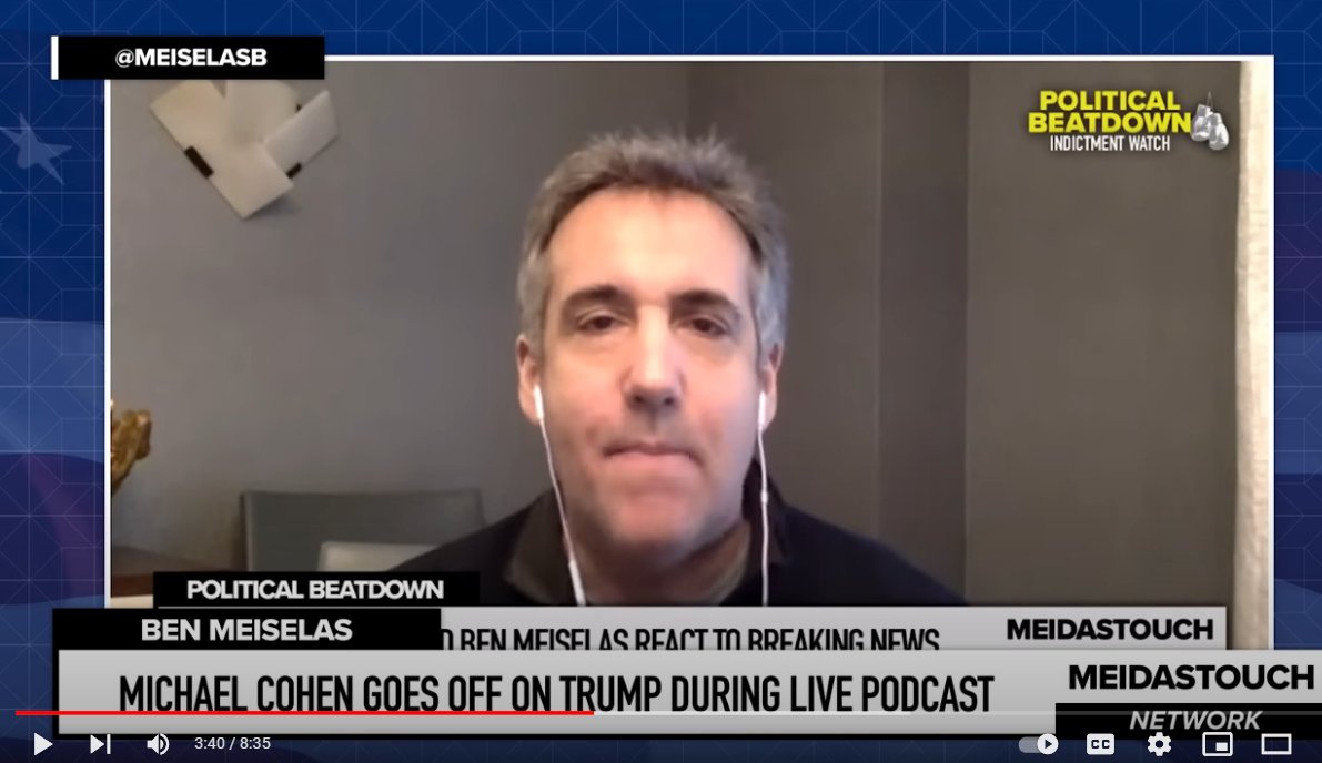 Michael Cohen GOES OFF on Donald Trump during LIVE Podcast – Elephants ...